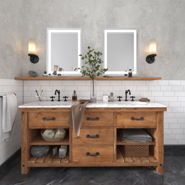 Wade Logan® Tobin The Ultimate Smart Bathroom Mirror with Defogging and ...