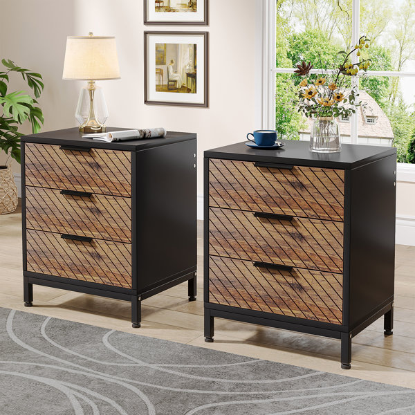 Mercer41 Evalene Metal Nightstand | Wayfair