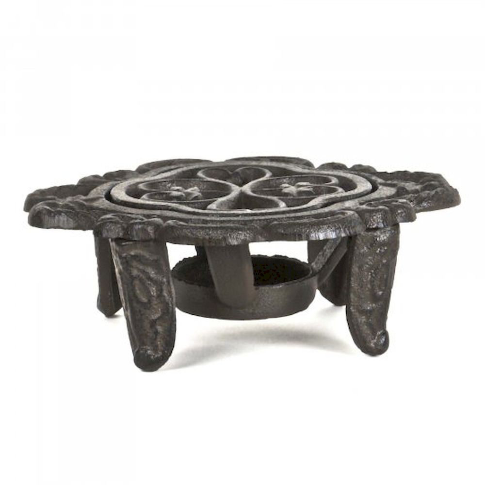 Mr. MJs Cast Iron Style 2 Tea/Pan Footed Candle Trivet | Wayfair