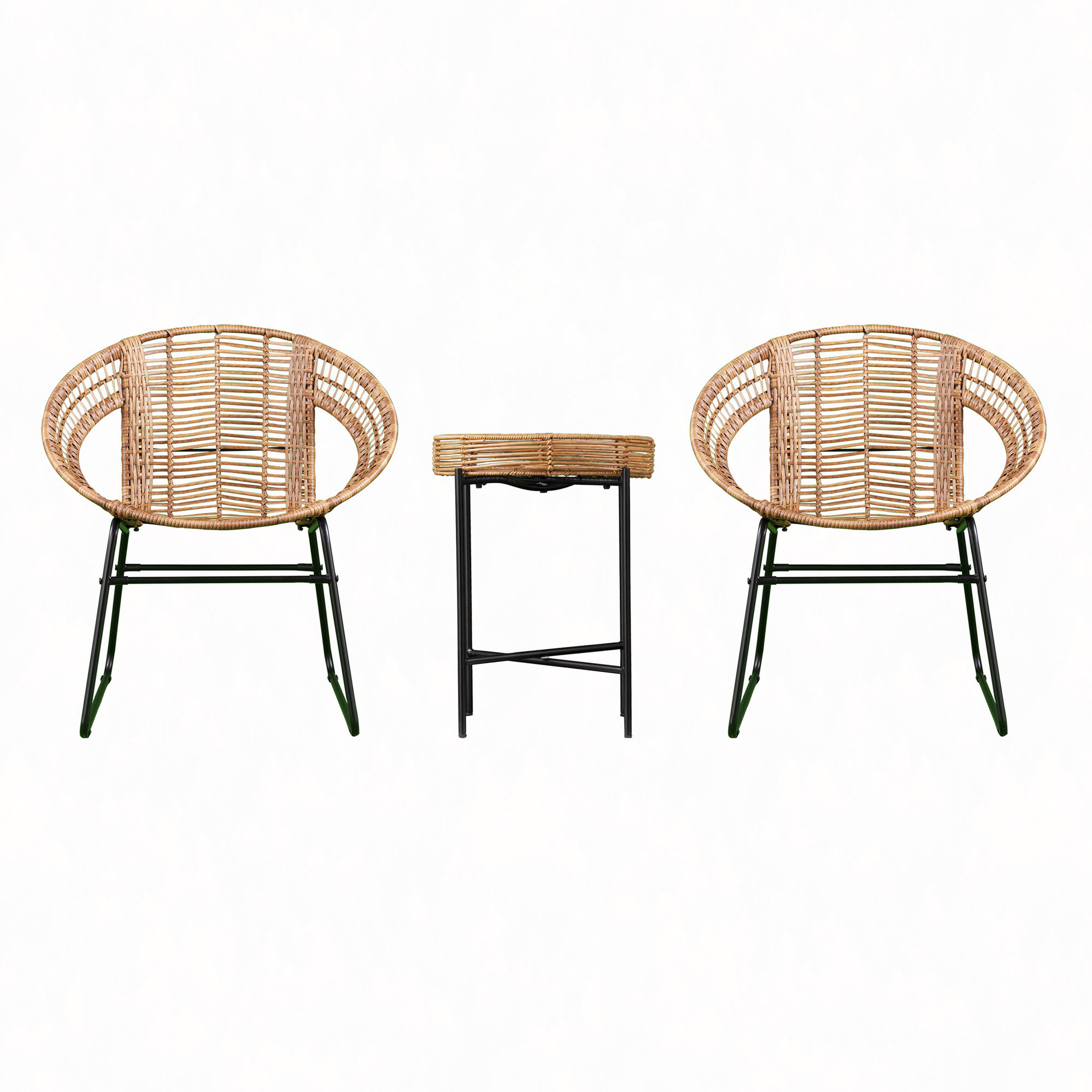 East Urban Home Indoor/Outdoor 3Pc Bistro Set | Wayfair