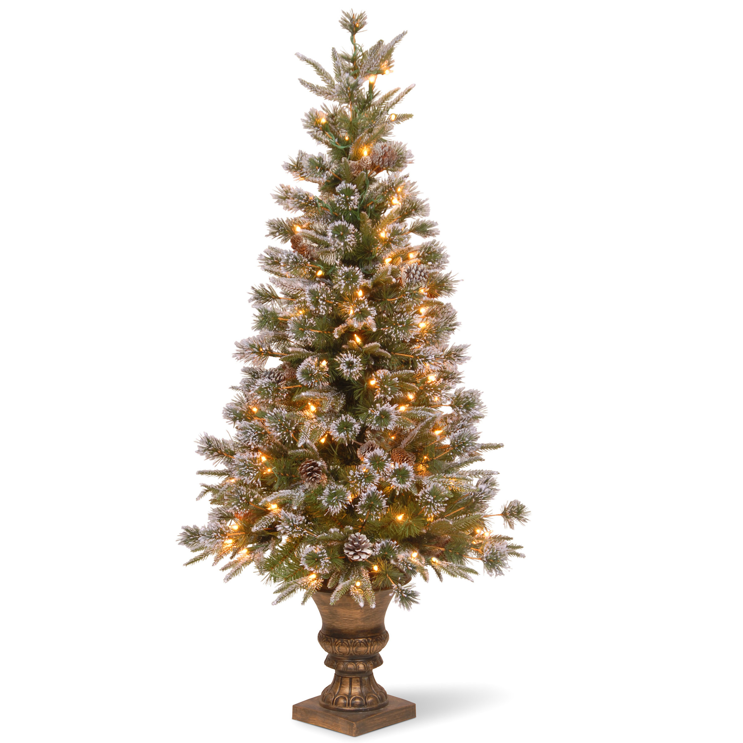 The Holiday Aisle® 4 ft. Liberty Pine Entrance Tree with Clear Lights ...