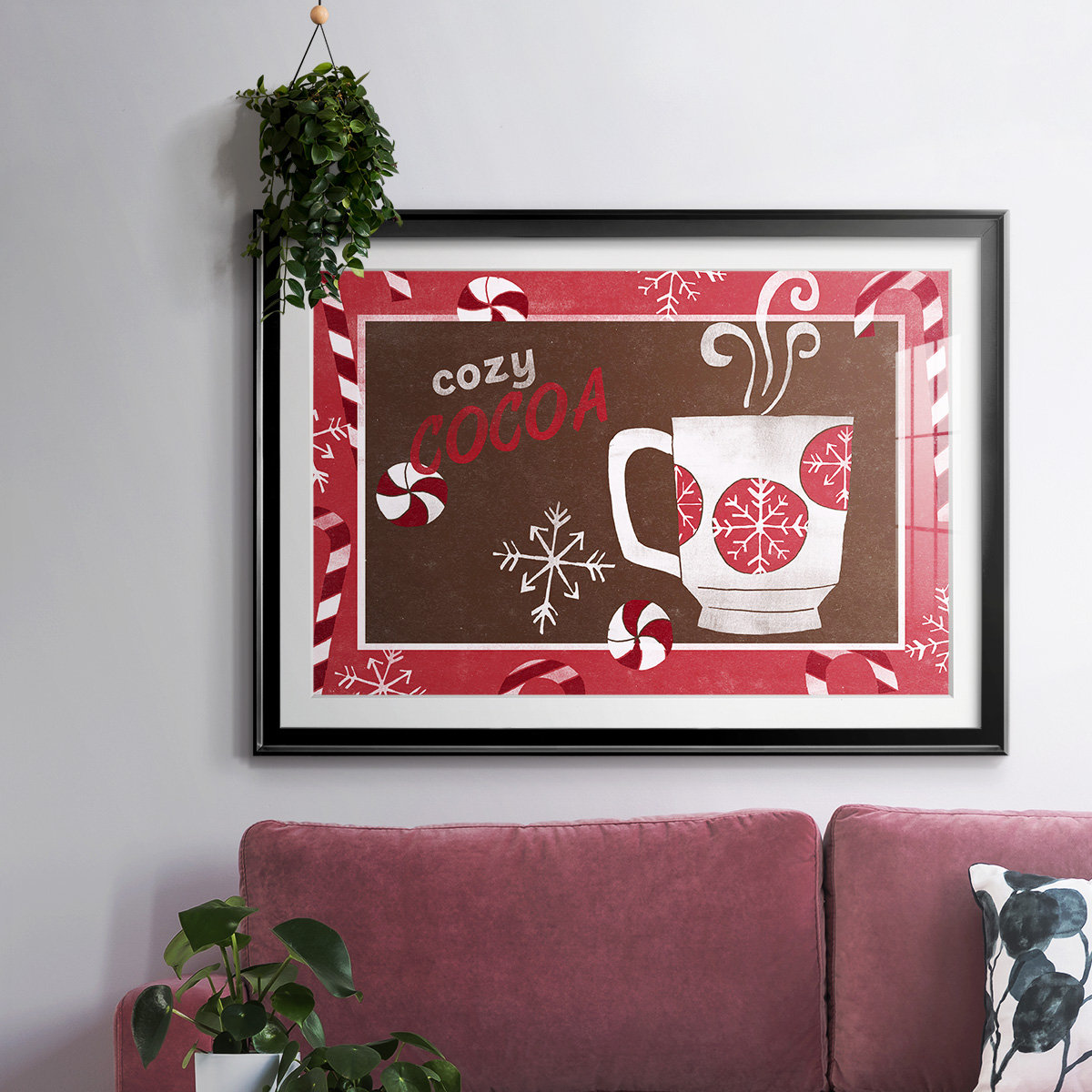 The Holiday Aisle® Cozy Cocoa Christmas Collection A-FramedFramed Print ...