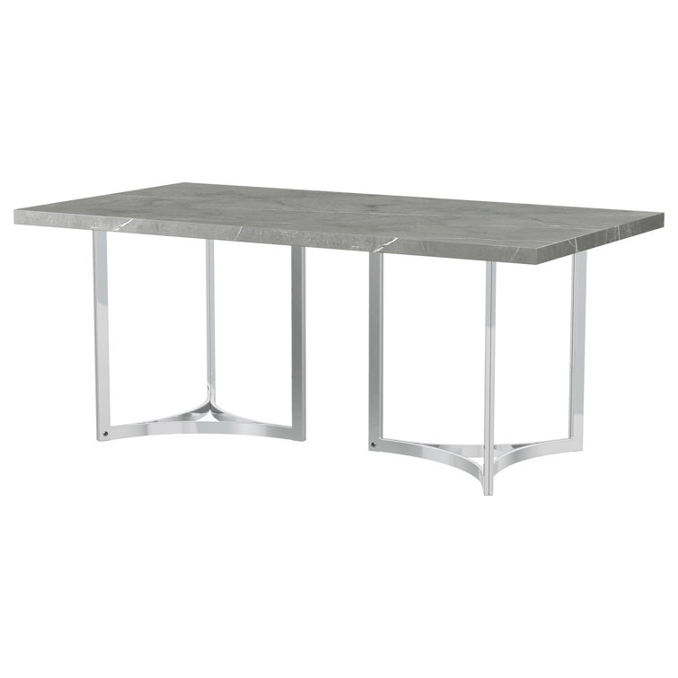 Coaster NJ-08810-2516 Sterling 72-Inch Rectangular Dining Table Grey ...