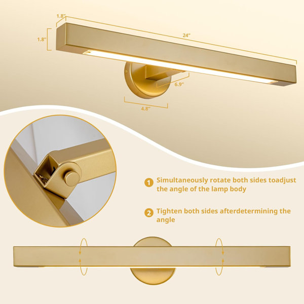 Mercer41 24'' Dimmable LED Wall Mounted Picture Light | Wayfair