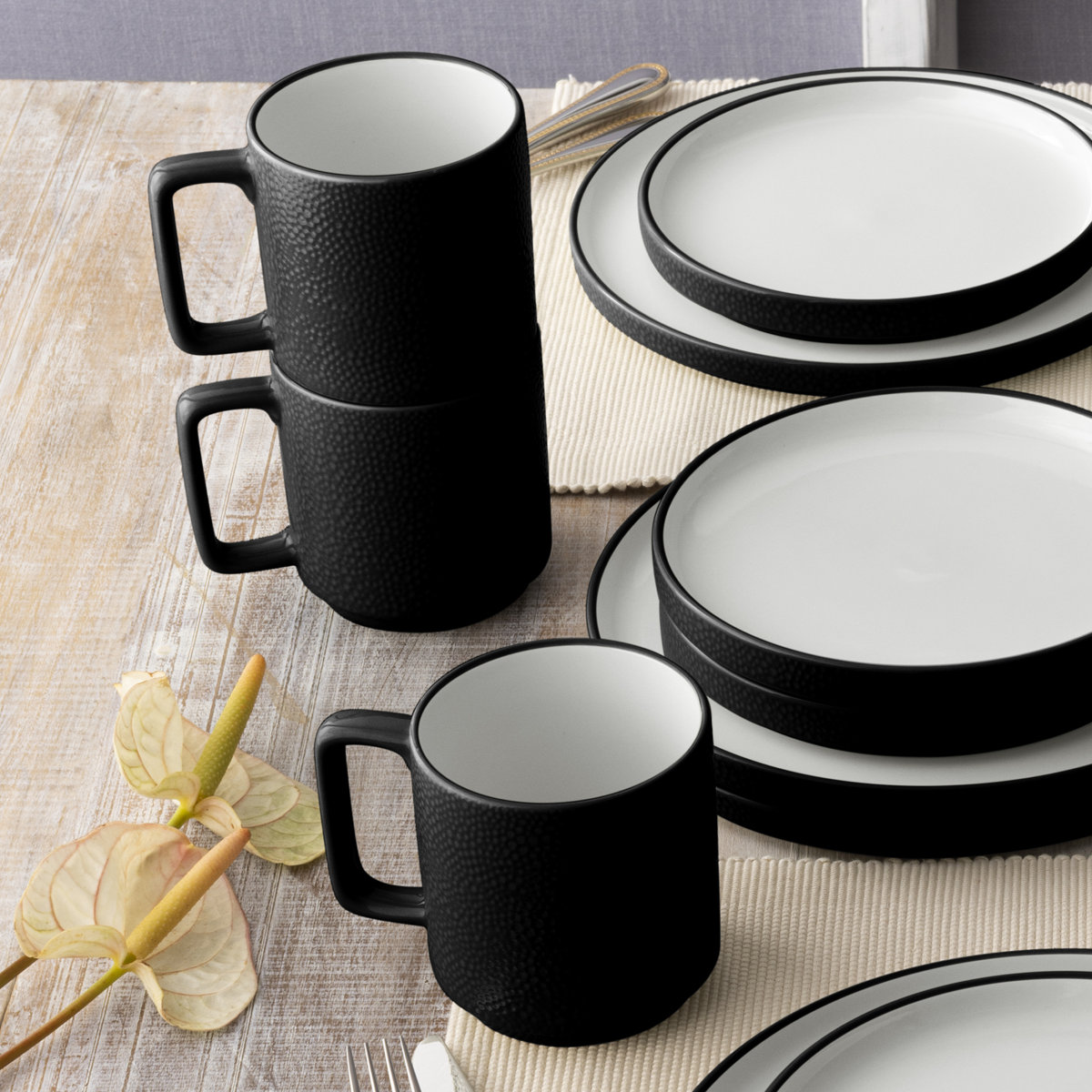 Noritake ColorTex Stone 16-Piece Dinnerware Set, Service for 4 ...