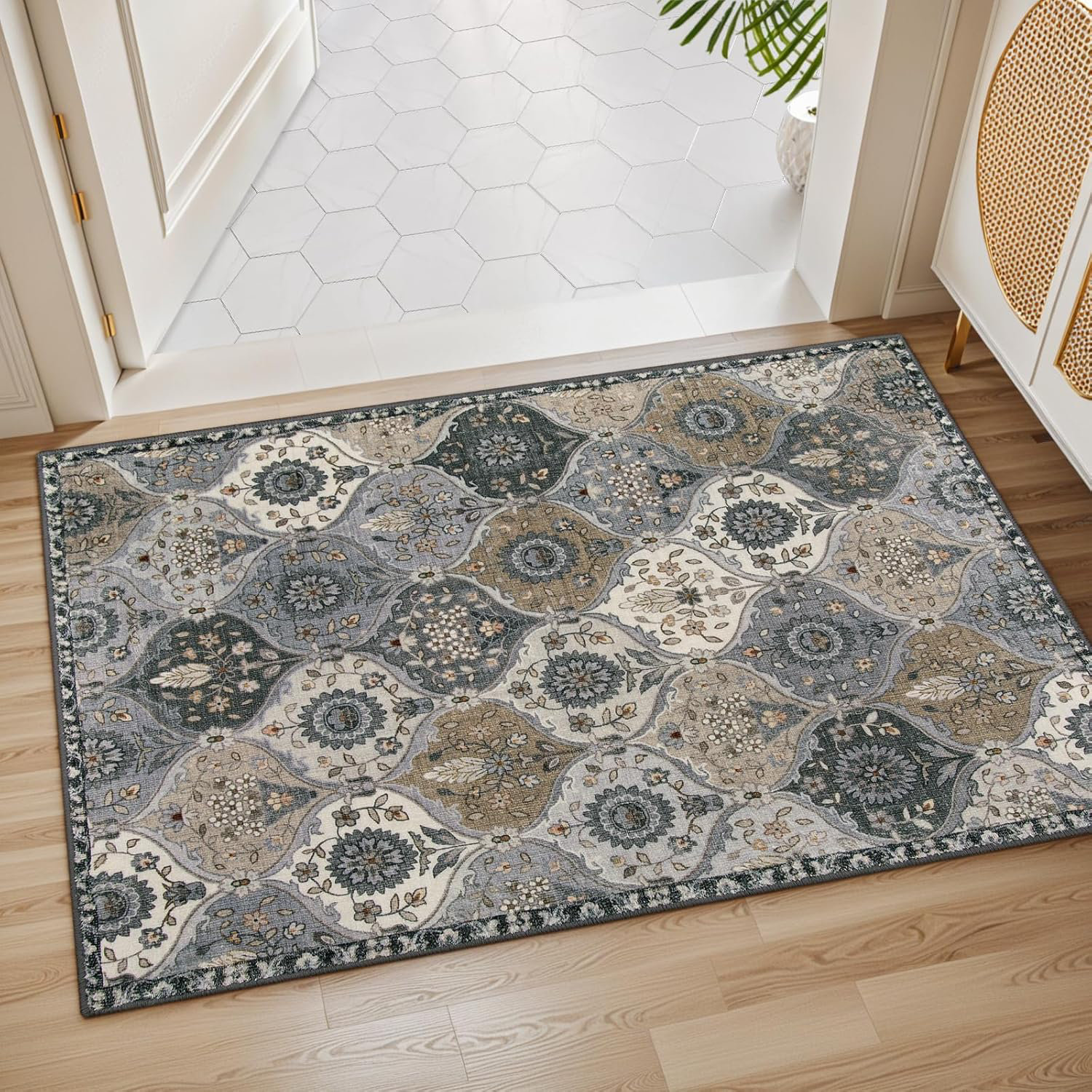 Bungalow Rose Moroccan Trellis Kitchen Rugs | Wayfair