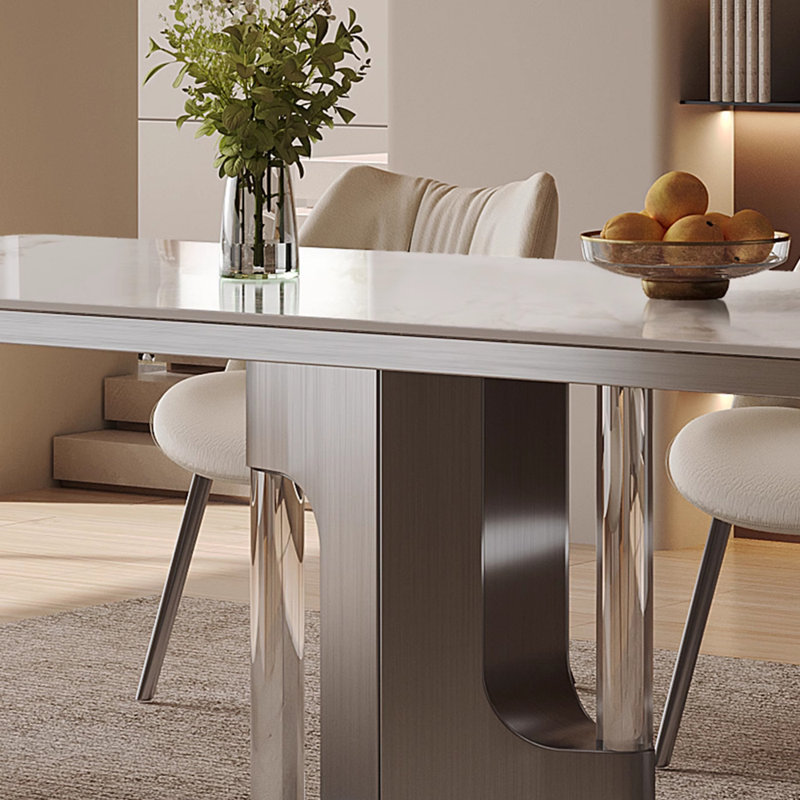 chunky dining table set