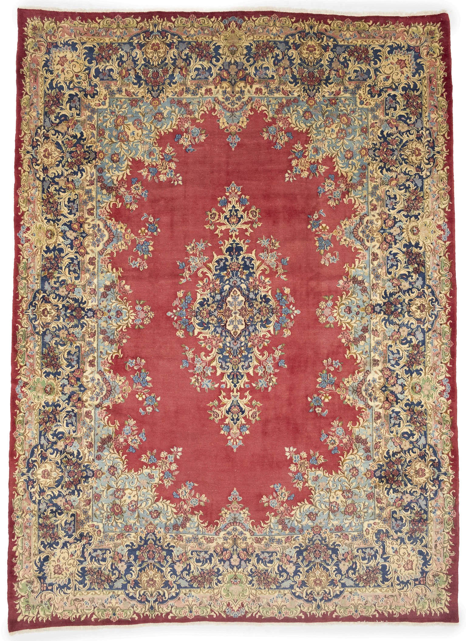 ADMINRUGS Red Traditional 10X14 Handmade Oriental Area Rug | Wayfair