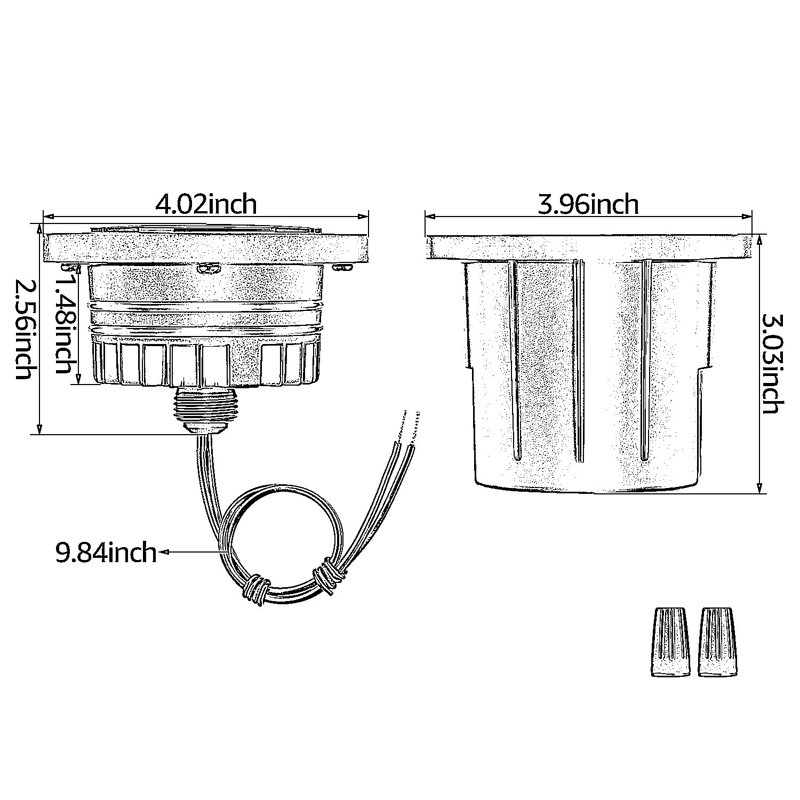 LEDVANS Commercial Grade LED In-Ground Well Lights with Anti-Glare ...