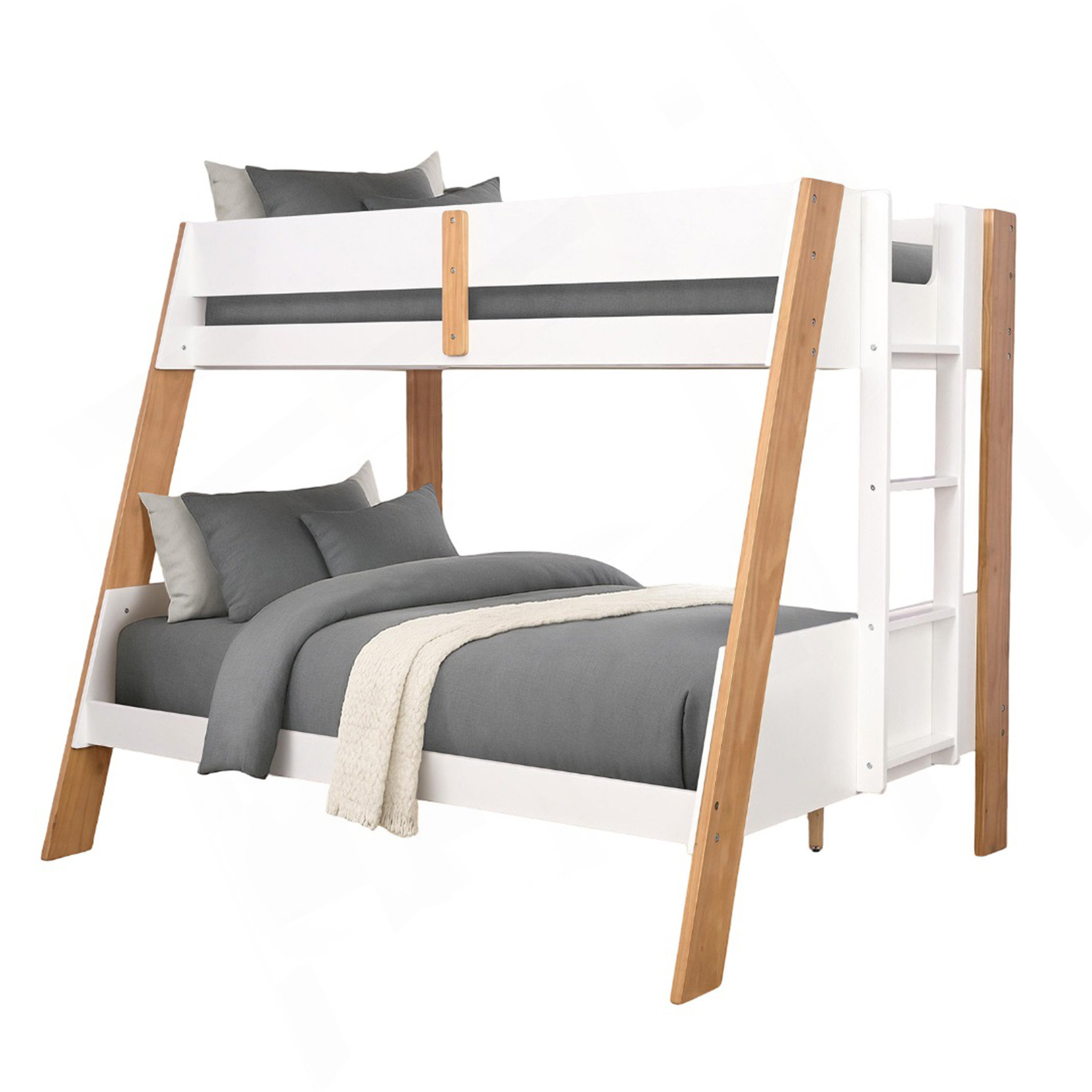 Latitude Run® Contemporary Style Twin Over Full Bunk Bed Lock Joint ...