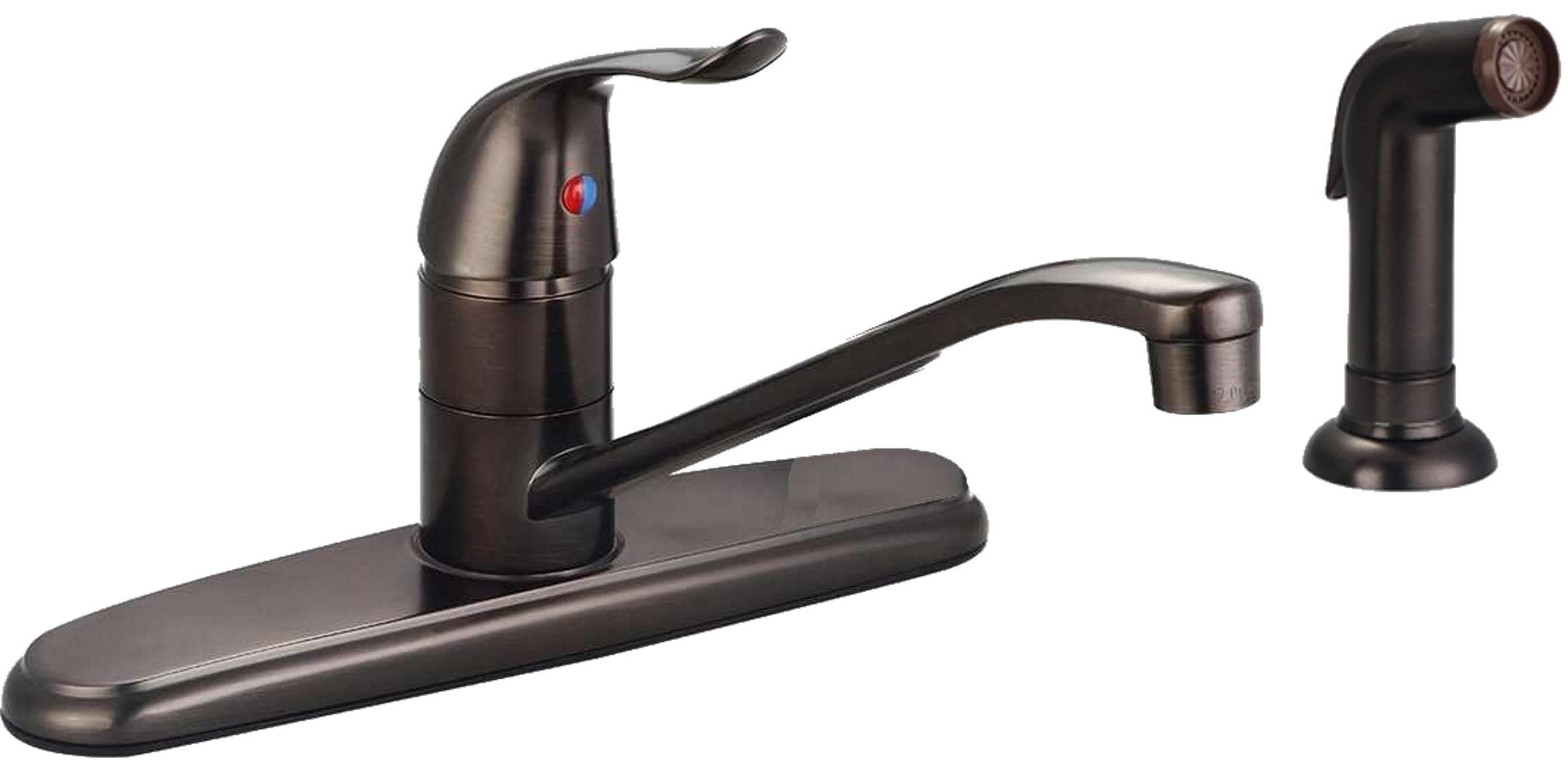 Banner Faucets Single Handle Kitchen Faucet with Side Spray | Wayfair