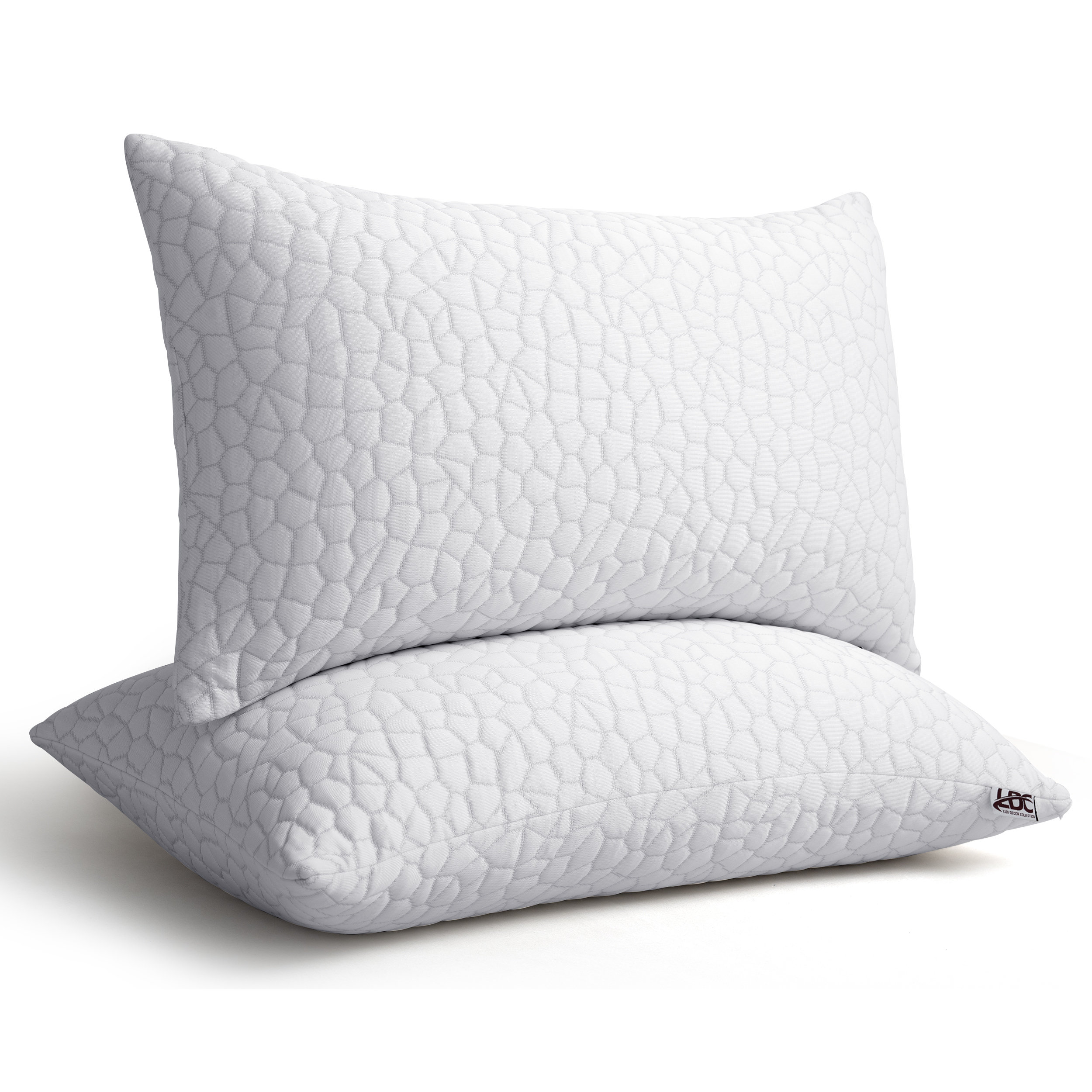 Lux Decor Collection Shredded Memory Foam Support Pillow (Set of 2 ...