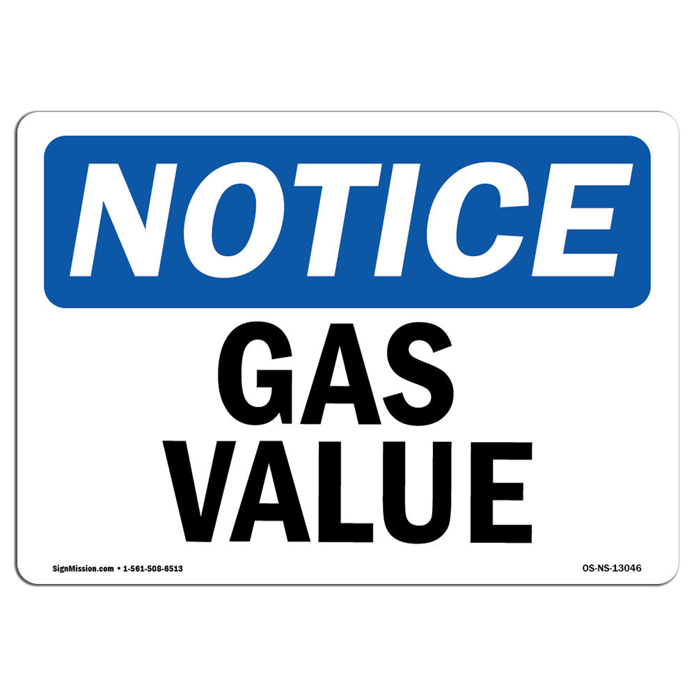 SignMission Gas Valve Heavy Duty Sign | Wayfair