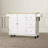 Three Posts™ Hardiman 53.75" Kitchen Island with Locking Wheels ...