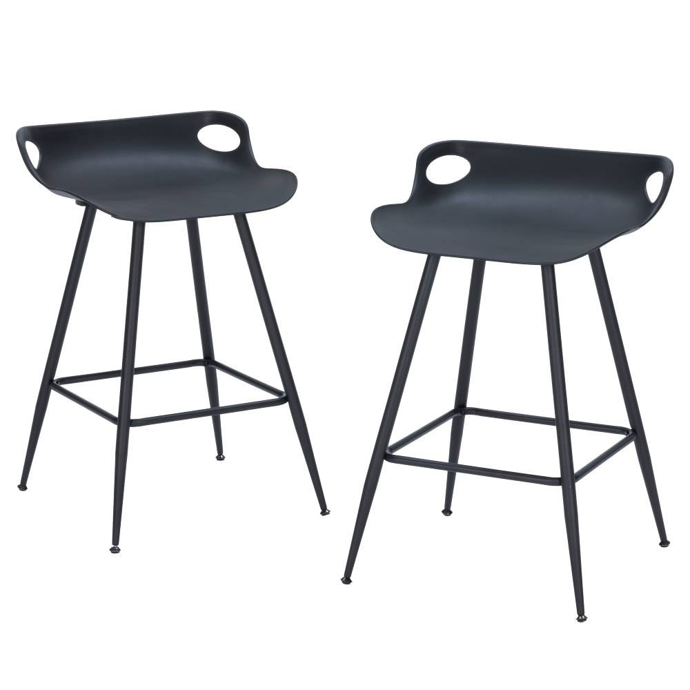 George Oliver Bar Stools Set Of 2 Black - Wayfair Canada