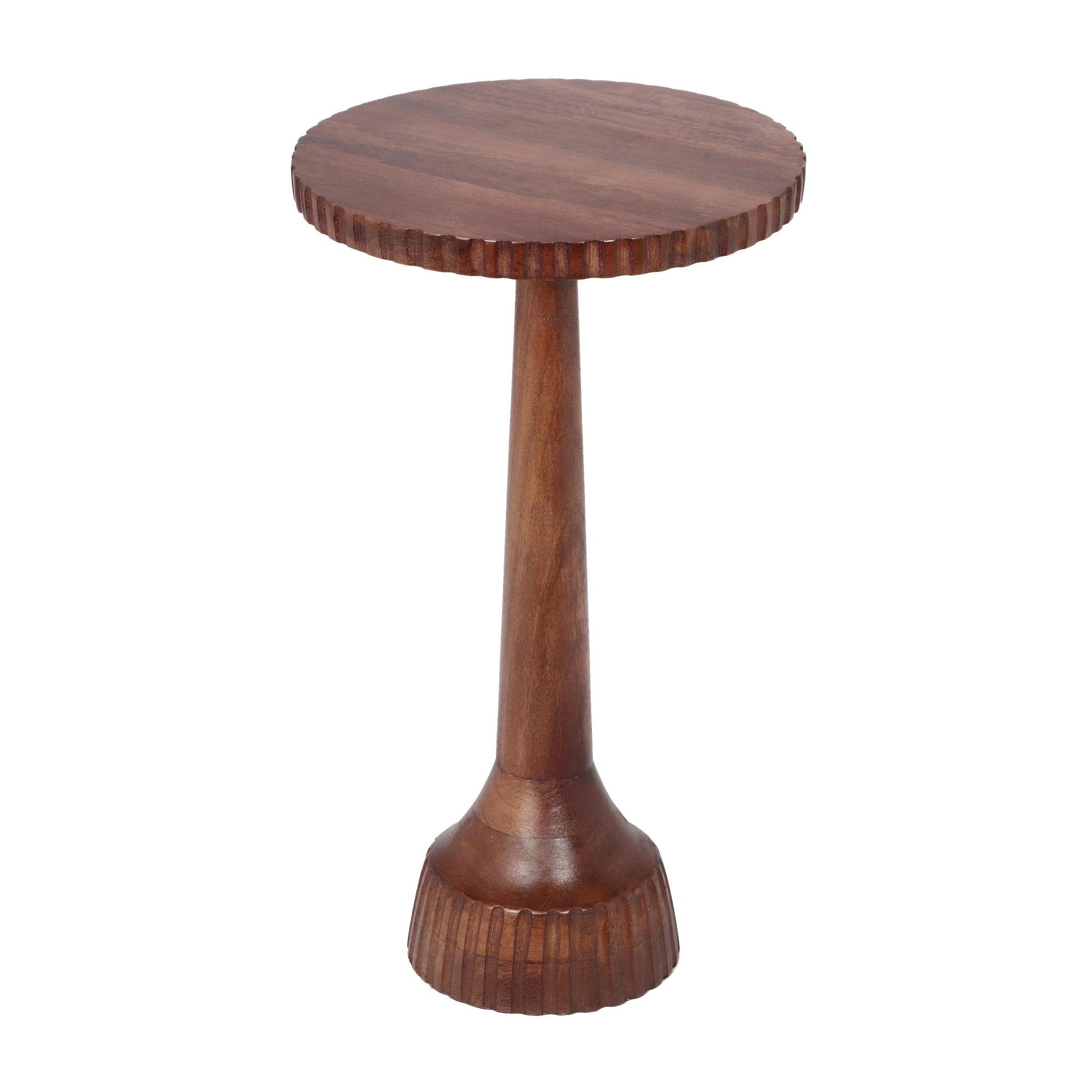 Millwood Pines Modern Wooden Round End Table | Wayfair