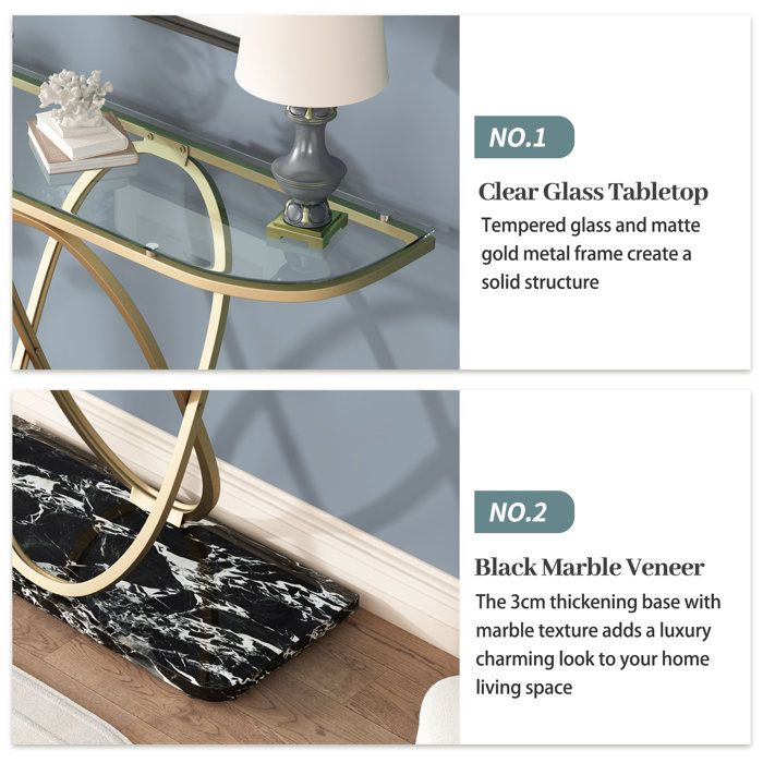 Willa Arlo Interiors Germania 43.3" Console Table & Reviews | Wayfair