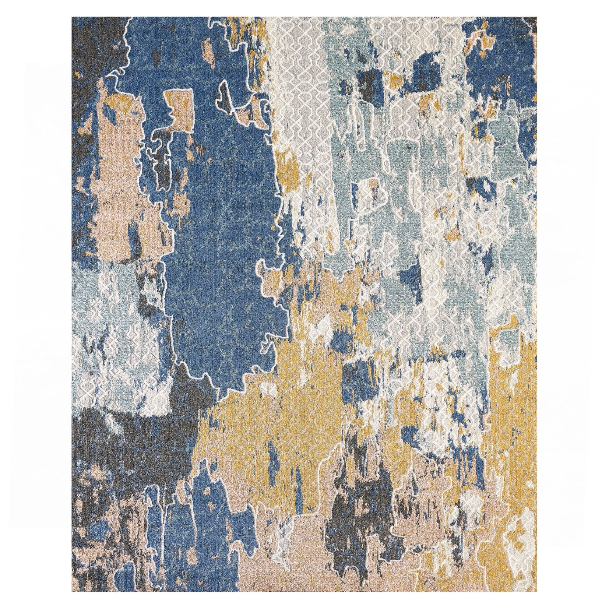 Ebern Designs Edenbrook Abstract Multi-Colored Rug, 5 X 8 | Wayfair
