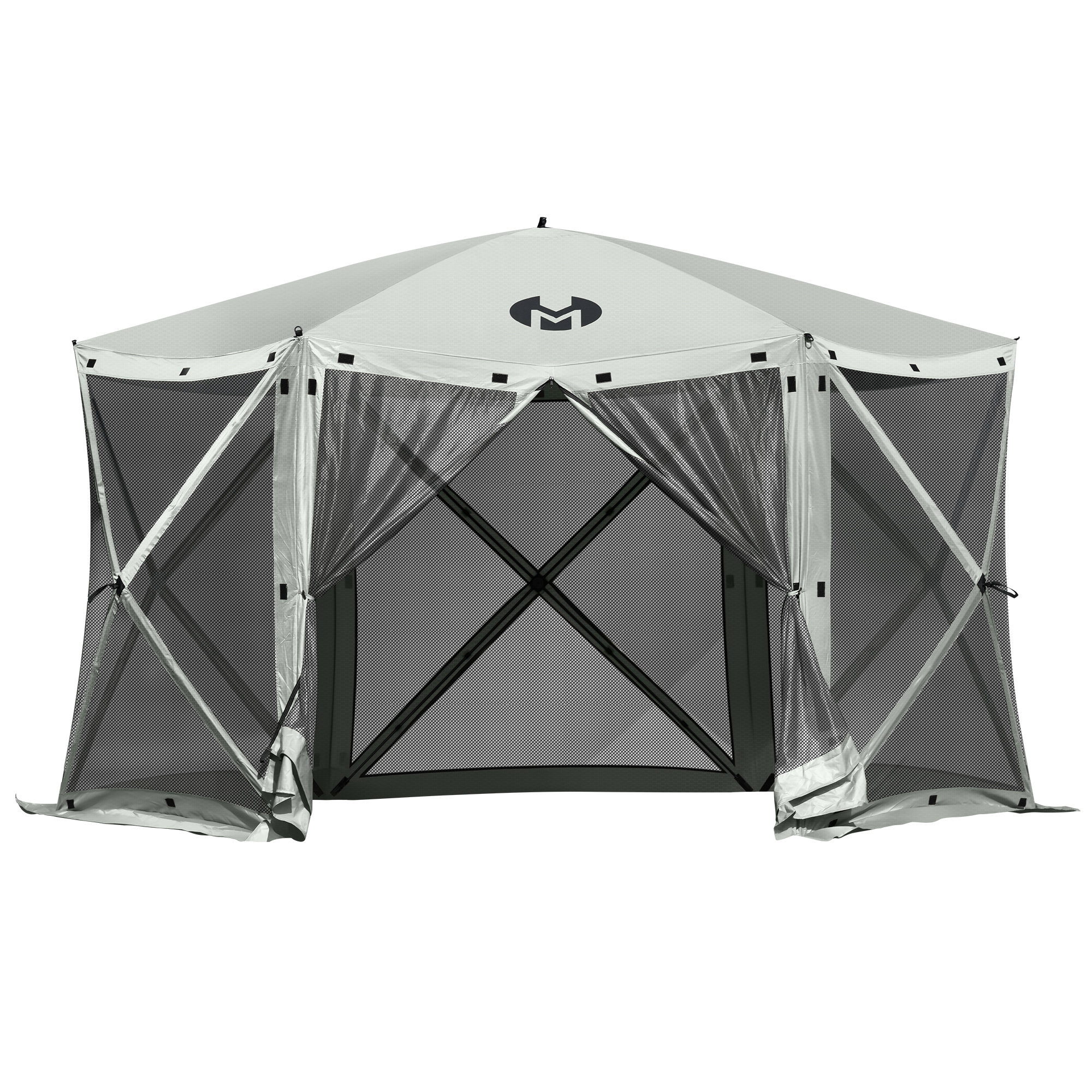 MCombo Gazebo Tent Pop-Up Portable 4/5/6-Sided Hub Durable Screen Tent ...