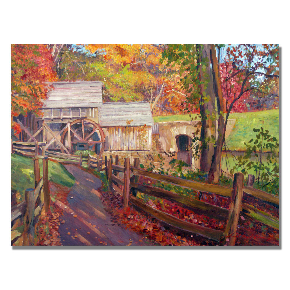 Trademark Fine Art 'Memories of Autumn' by David Lloyd Glover Framed ...