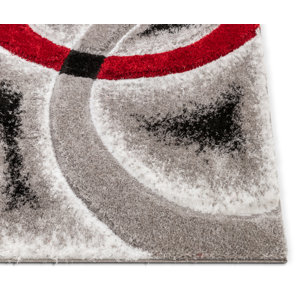 Well Woven San Francisco Performance Red/Black/Gray Rug & Reviews | Wayfair