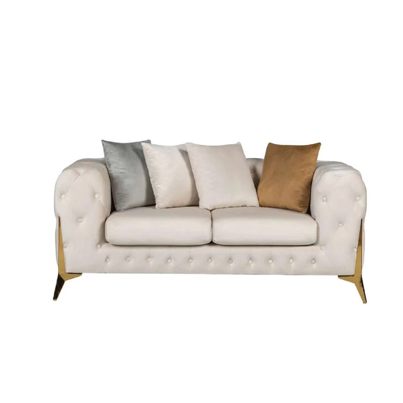 Everly Quinn Matrix Sofa Set with Loveseat and 3 Seater Sofa Zhanna ...