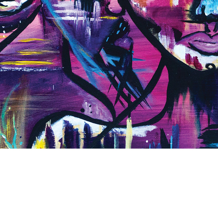 Red Barrel Studio® Art abstrait visages par l'artiste Sarah Wahl ...