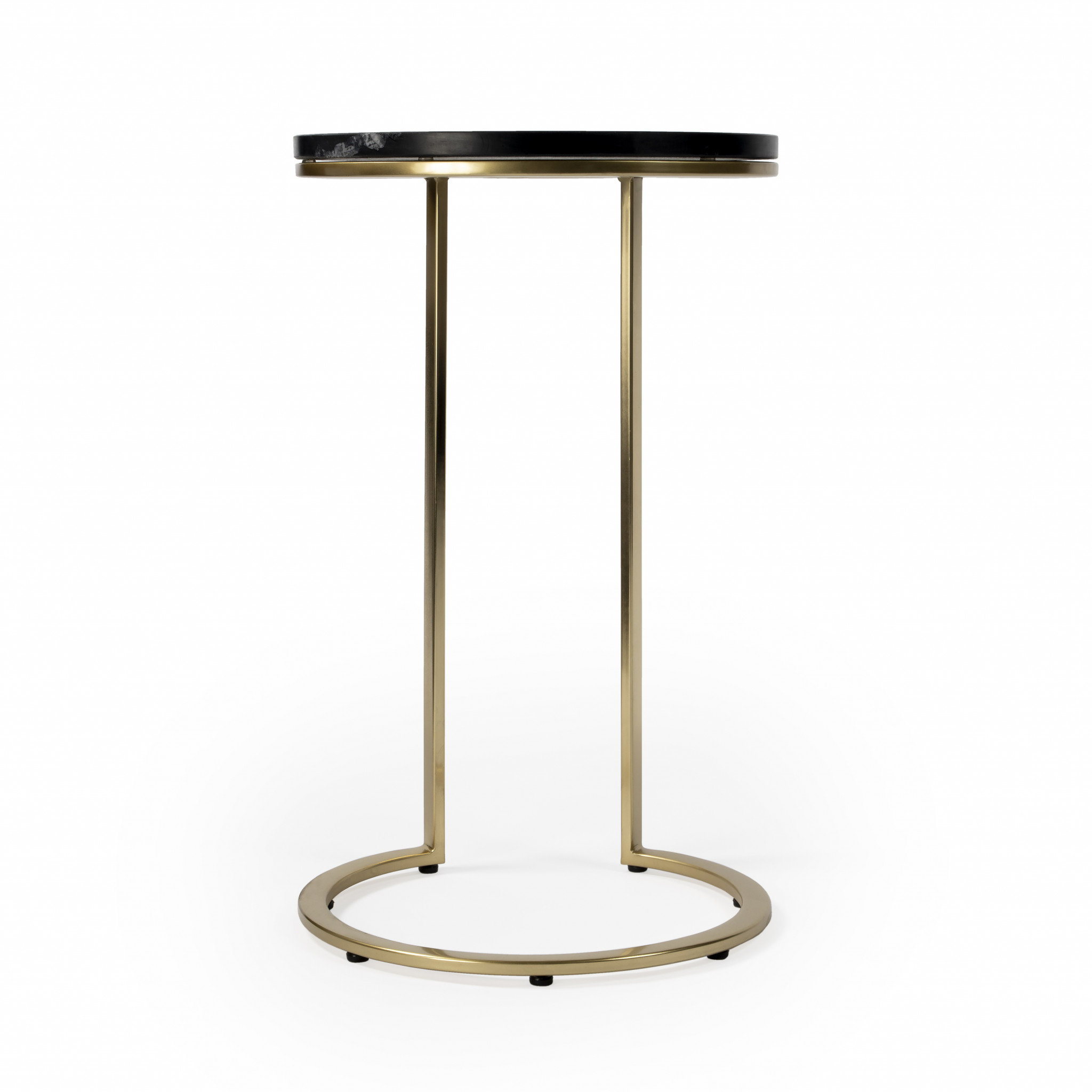 Lefancy.net Lefancy 28" Black Marble Round End Table - Wayfair Canada