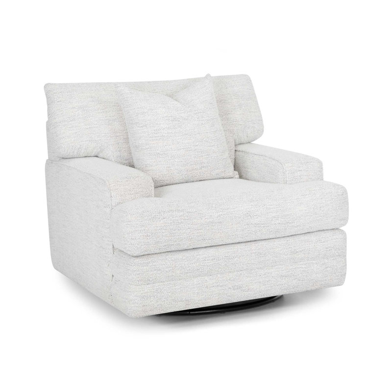 Wade Logan® Areen Upholstered Swivel Chair And A Half & Reviews | Wayfair