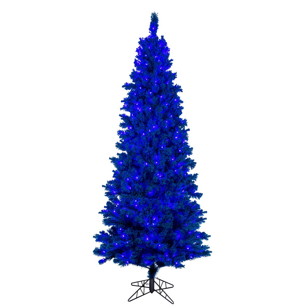 The Holiday Aisle® Giavonna 6' 6" H Slender Turquoise Fir Christmas ...