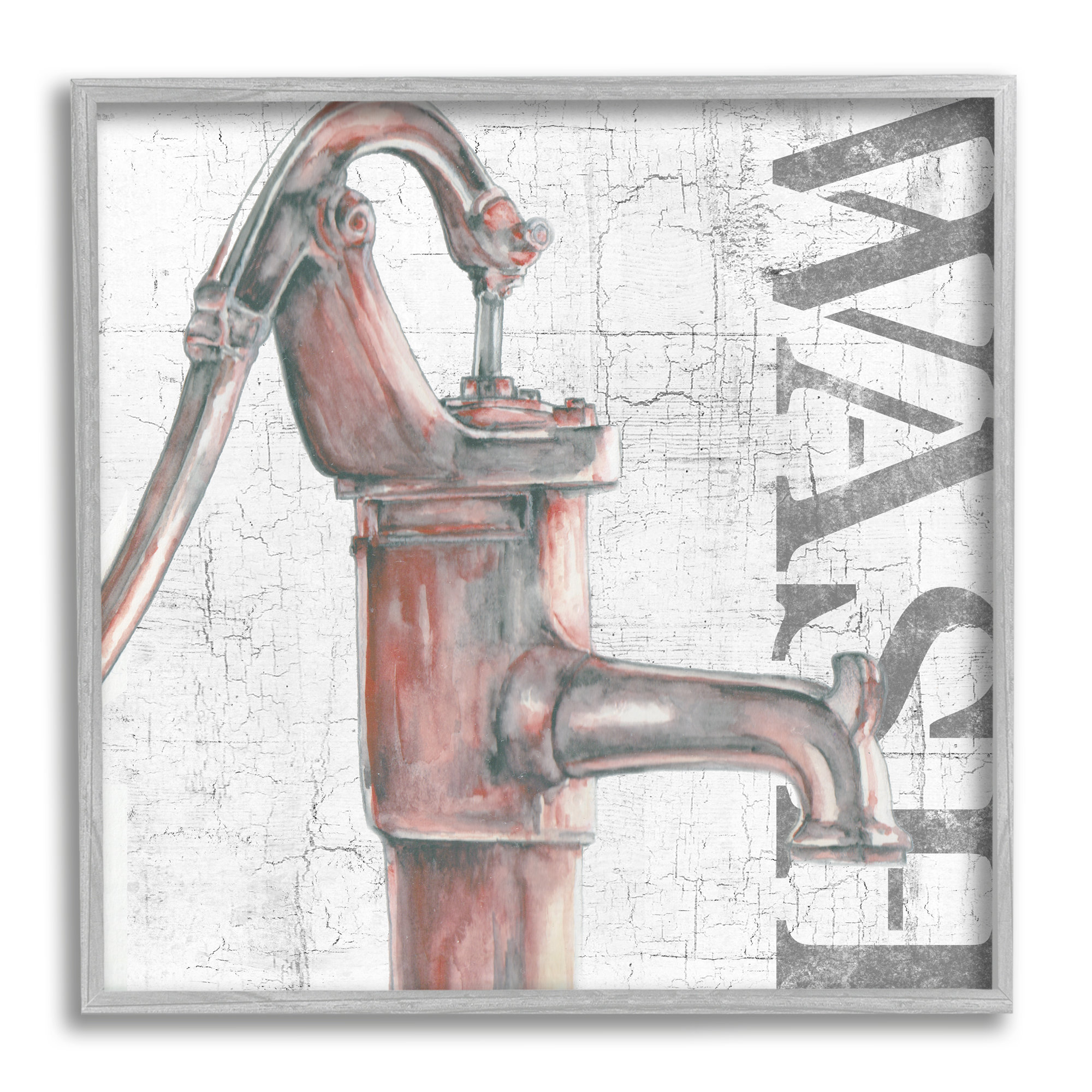 Stupell Industries Rustic Wash Spicket Framed Giclee Art by Levison ...