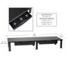 Mind Reader Dual Monitor Stand, Height Adjustable, Desktop Organizer ...