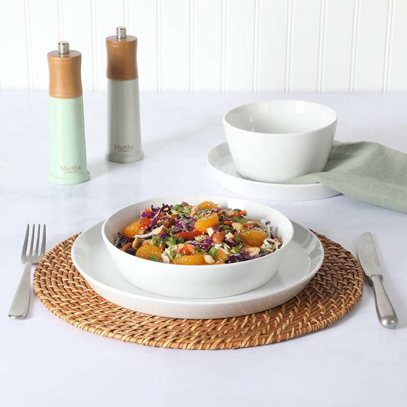Martha Stewart Selma Chip & Scratch Resistant Dinnerware Set, Plates ...