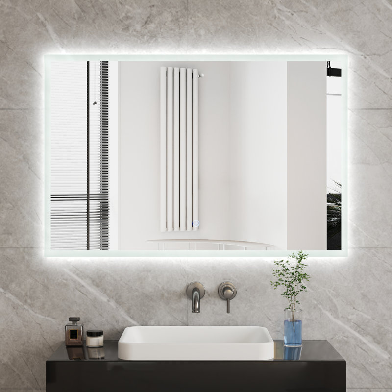 DeerValley 24" x 36" LED Bathroom Mirror ,3 Colors Temperature ...