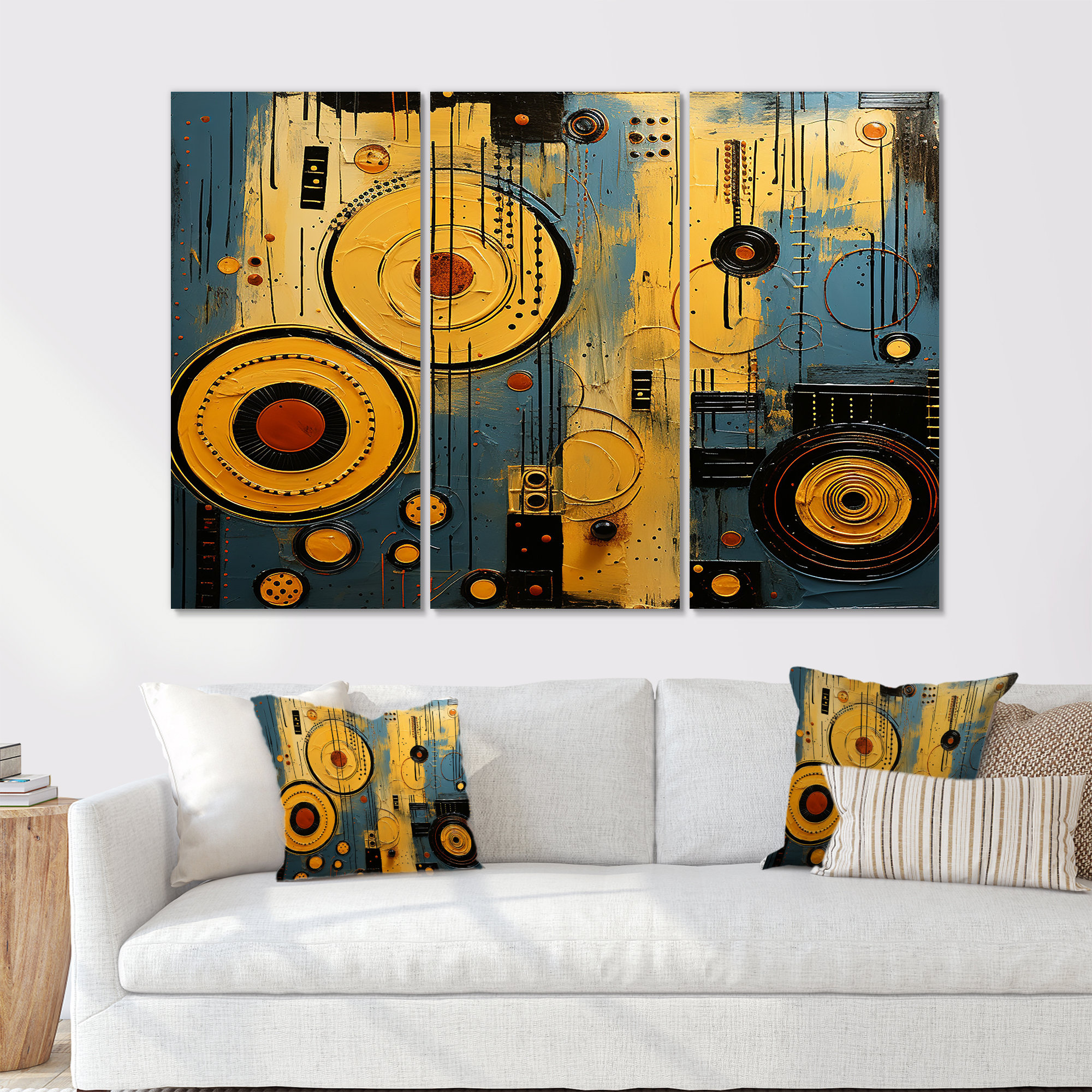Ivy Bronx Contemporary Circle Ethnic Collage - African Wall Art Set ...