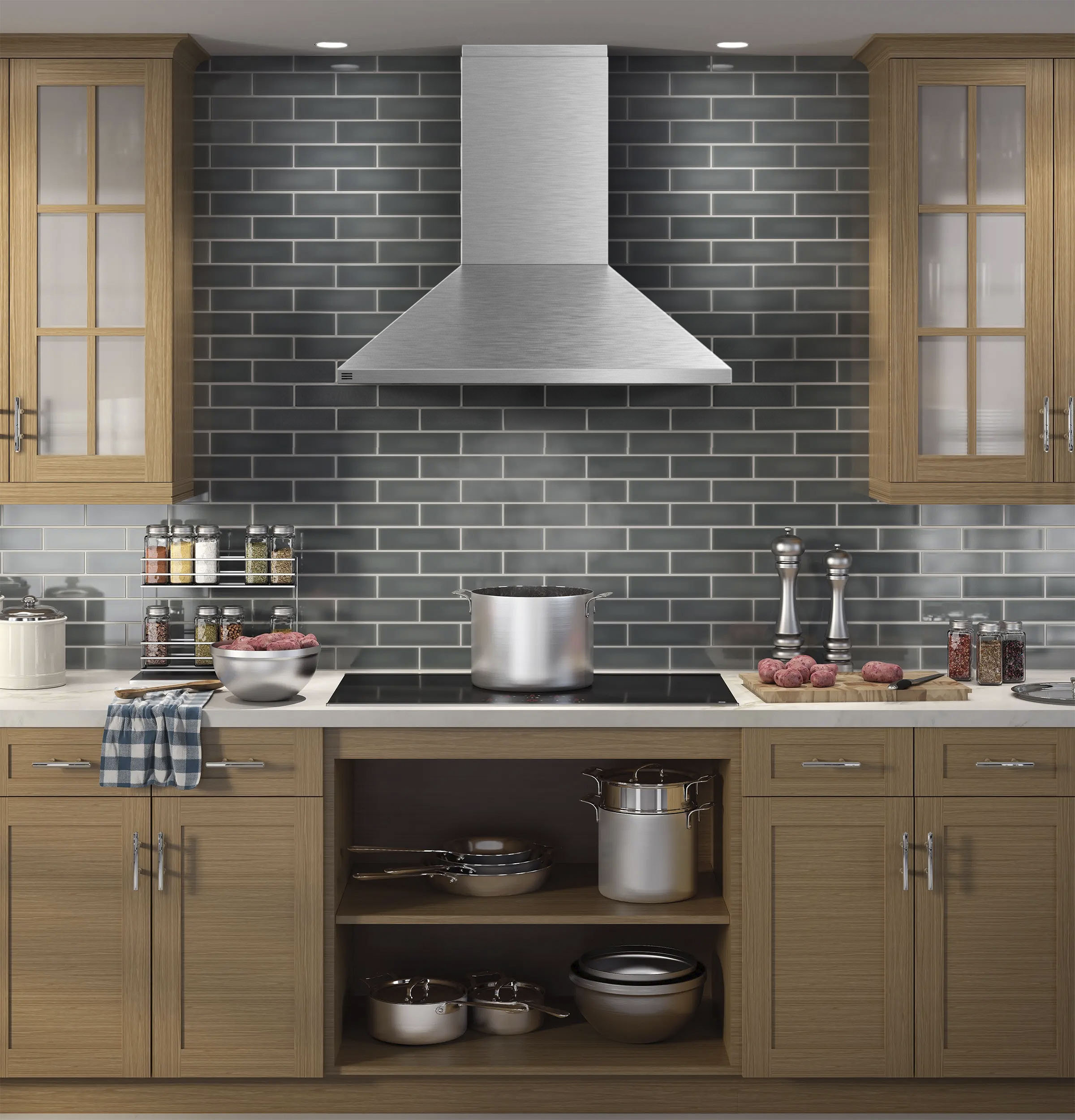 GE Profile™ GE Profile 36 Wall-Mount Vent Hood With Clean Air Sensors ...