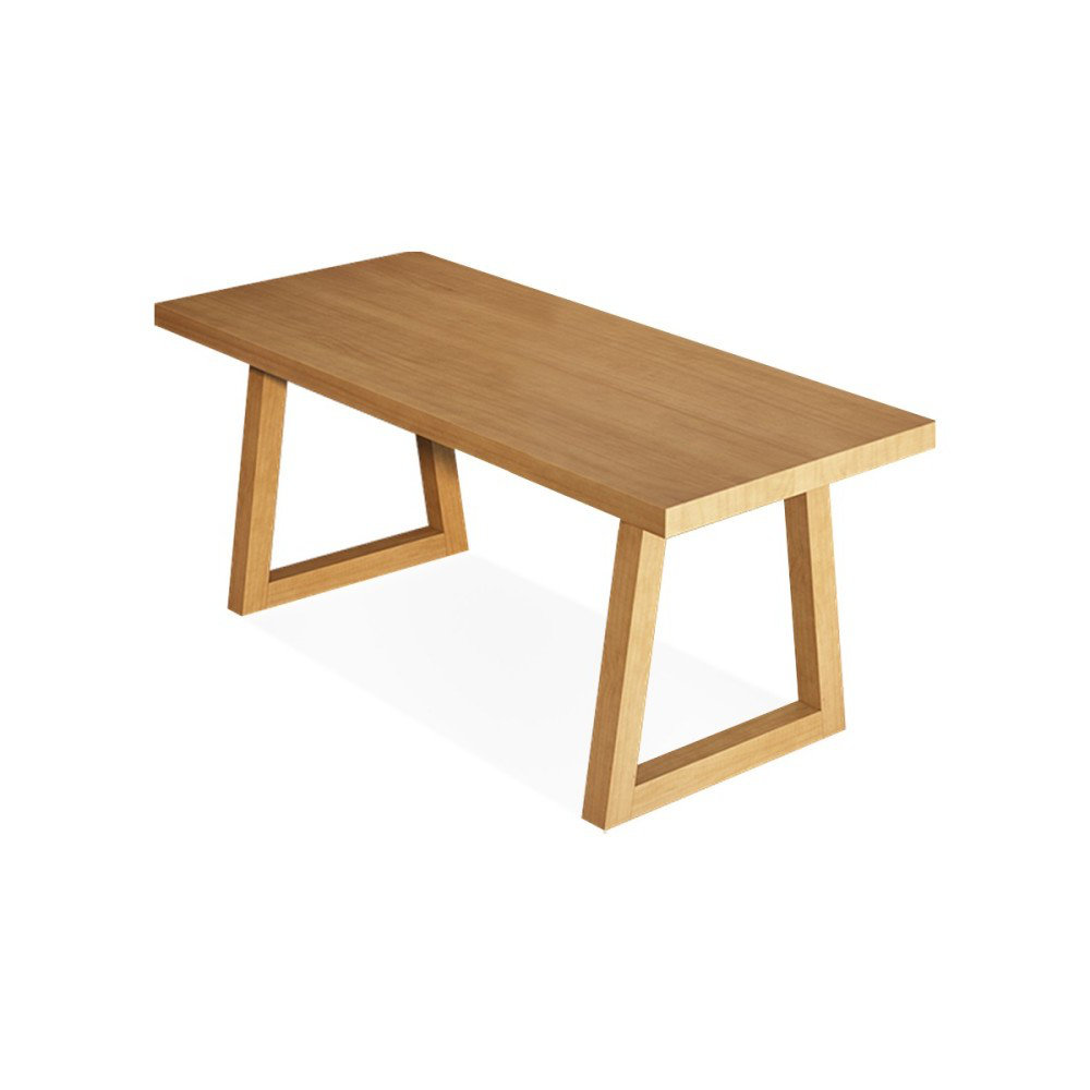 Corrigan Studio® Burlywood Rectangular Solid Wood desks | Wayfair