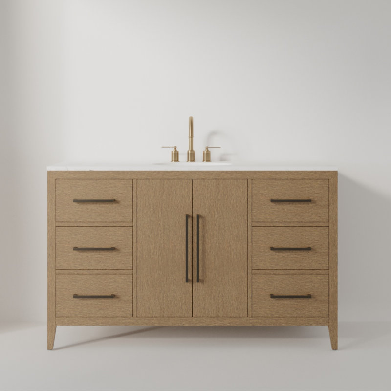 Highbury Furnishings Alsup 54" Single Bath Vanity & Reviews | Wayfair