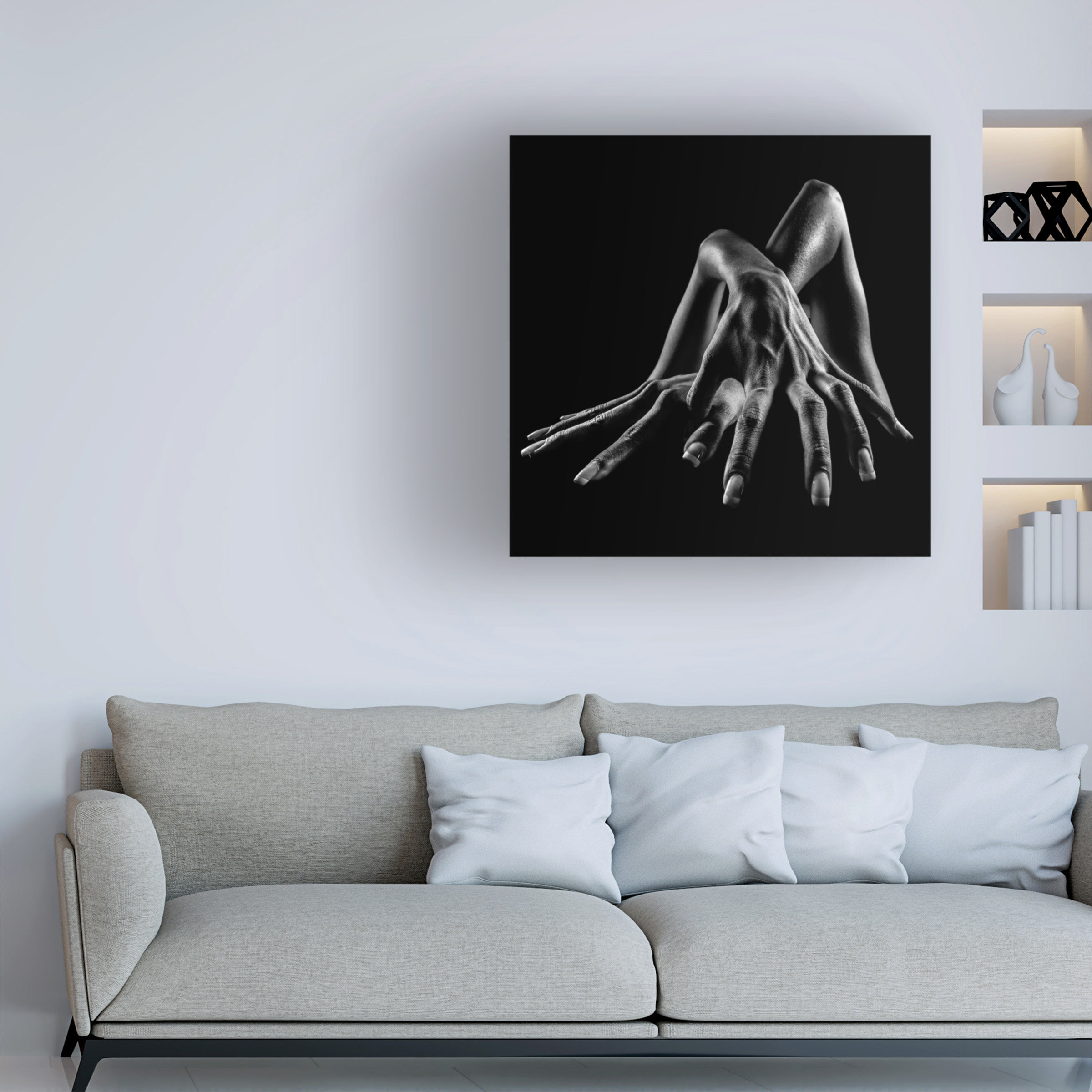 Ebern Designs Jackson Carvalho Sculpture 5 Canvas Art | Wayfair