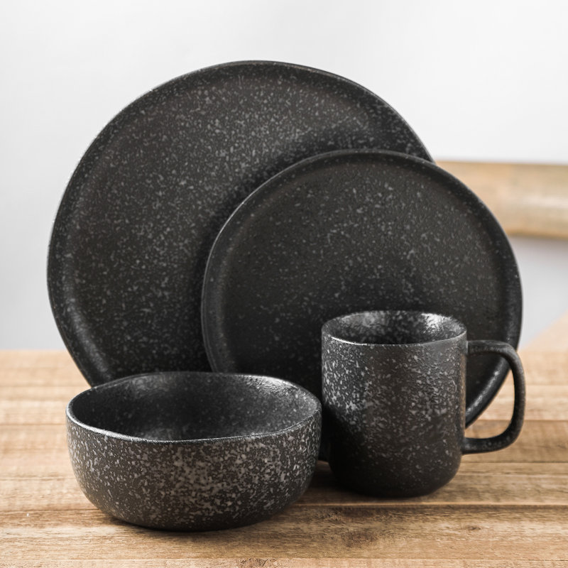 Stone Lain Tom 16-Piece Dinnerware Set Stoneware & Reviews | Wayfair