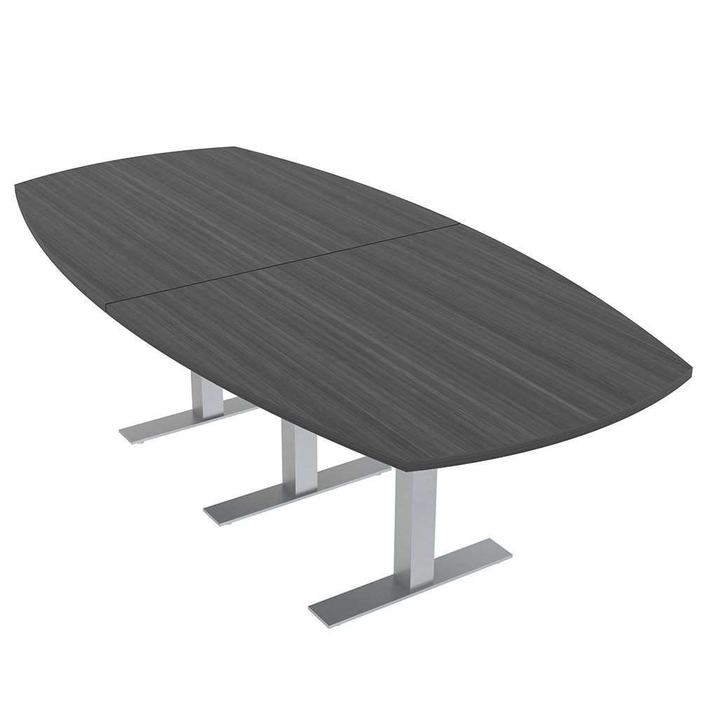Skutchi Designs, Inc. 8' Arc Boat Conference Table With Metal T Bases ...