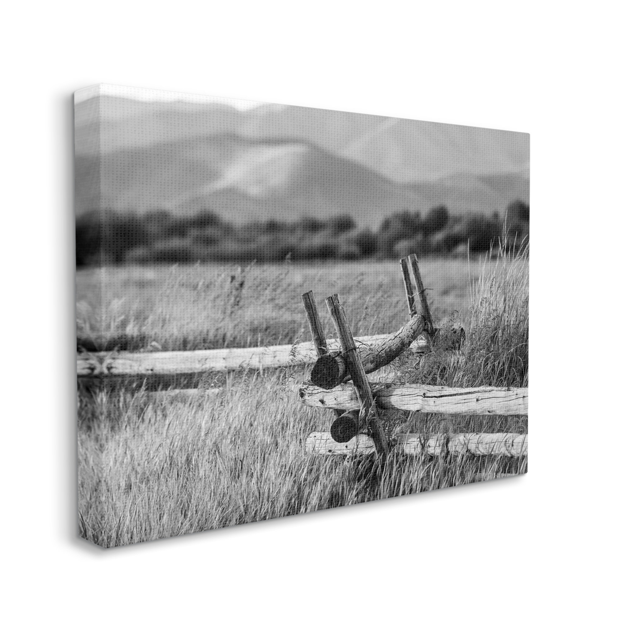 Stupell Industries Countryside Ranch Fence Rural Pasture Grass ...