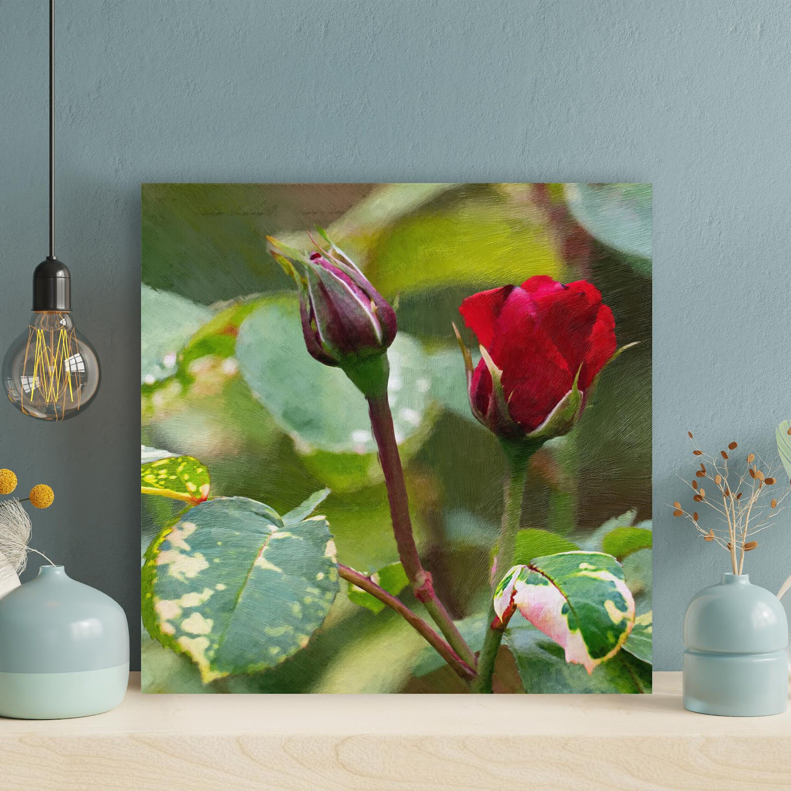 Latitude Run® Red Rose In Bloom During Daytime 2 - 1 Piece Rectangle ...