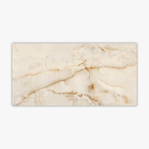 Direct Stone Source Pearl 24" x 48" Porcelain Marble Look Wall & Floor ...