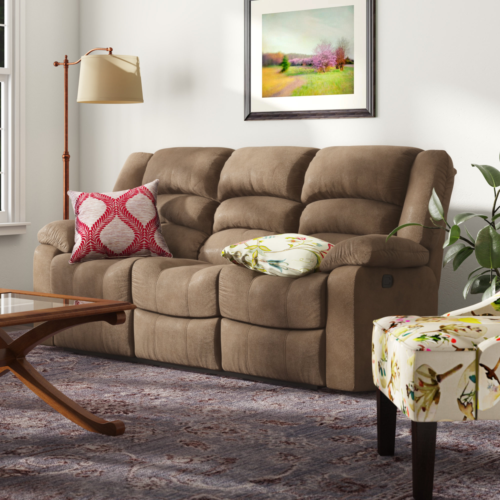 Red Barrel Studio® 81" Pillow Top Arm Reclining Sofa & Reviews | Wayfair