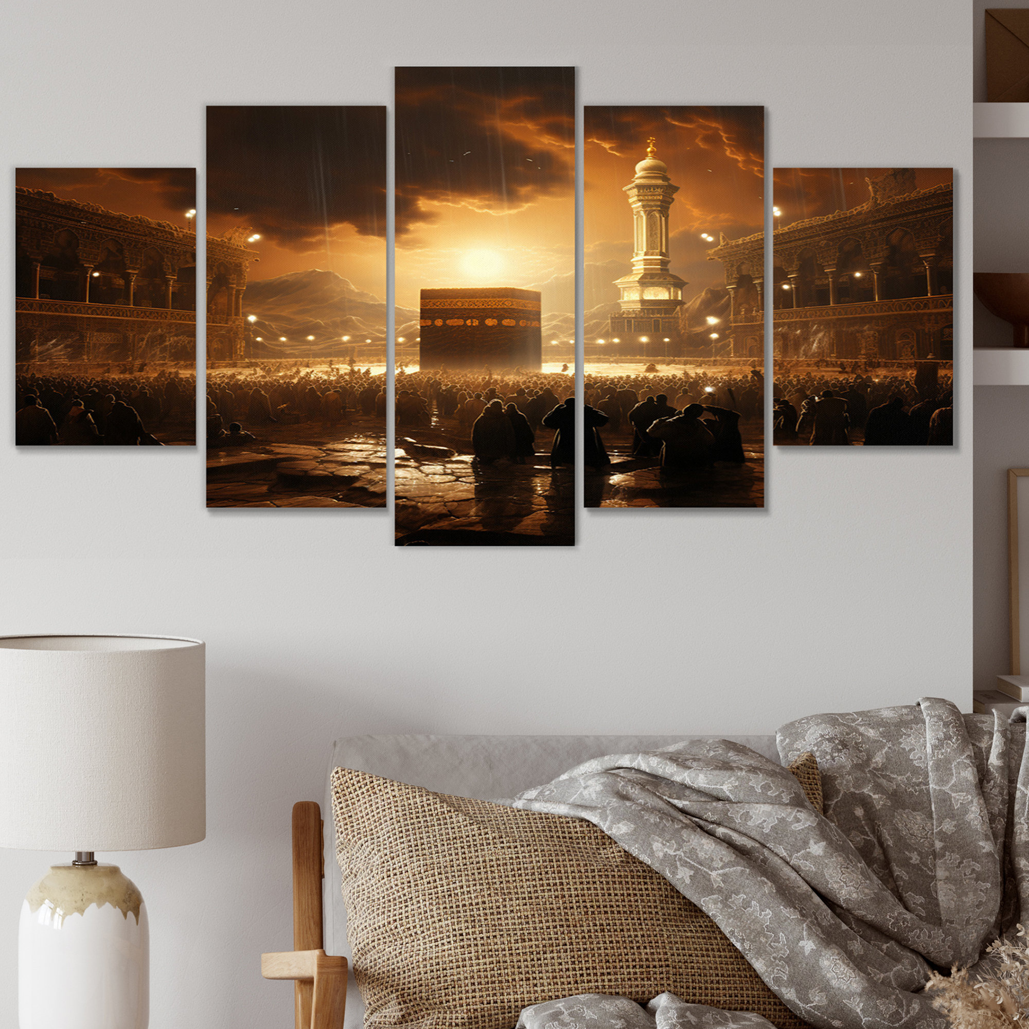 Red Barrel Studio® Islam Art The Holy II Islamic Metal Wall Art Living ...