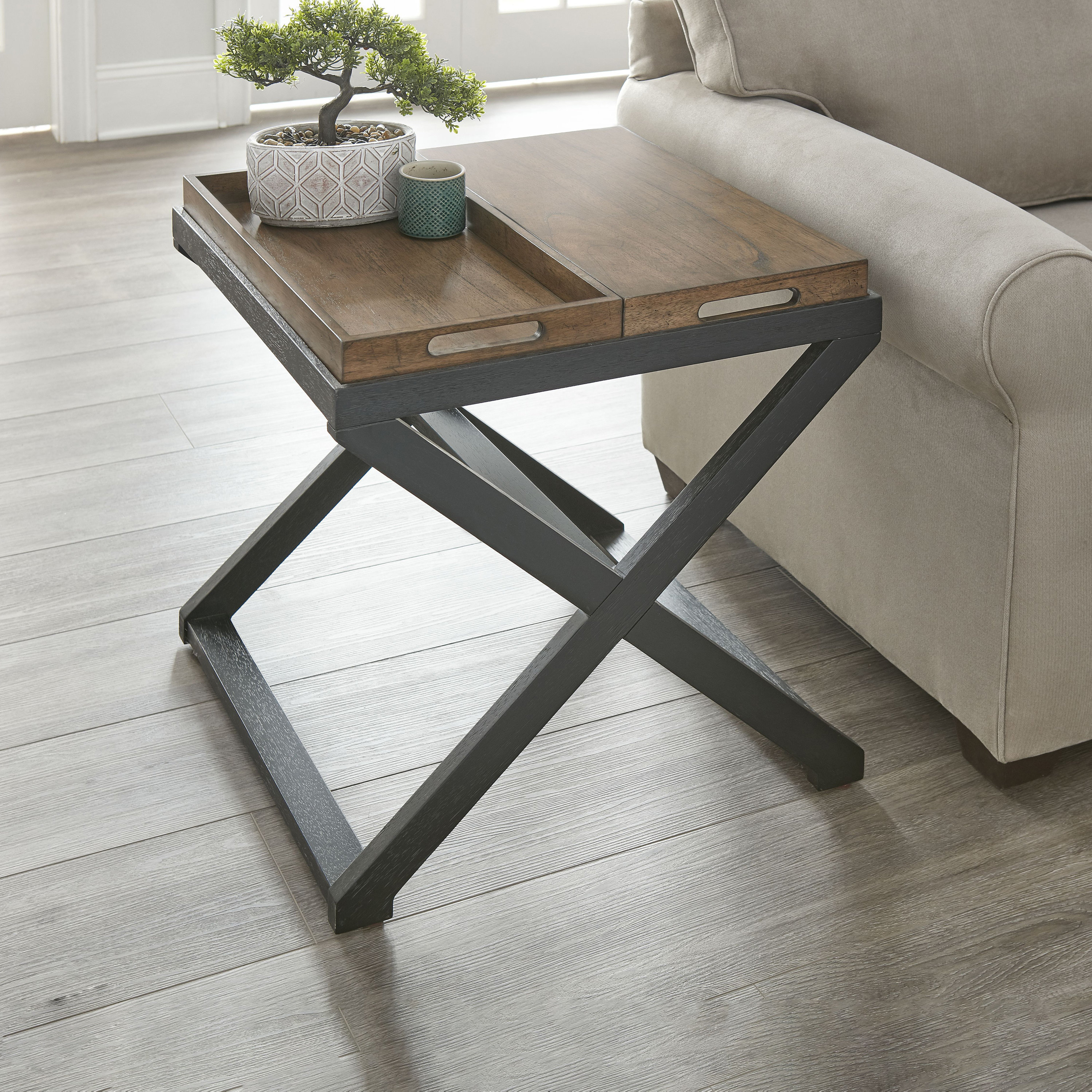 17 Stories Topeka Tray Top End Table - Wayfair Canada