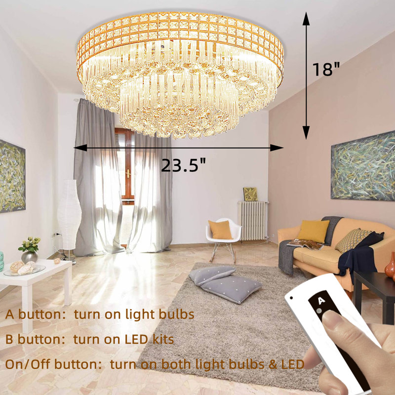 Rosdorf Park Heera 5 - Light Dimmable LED Tiered Chandelier | Wayfair