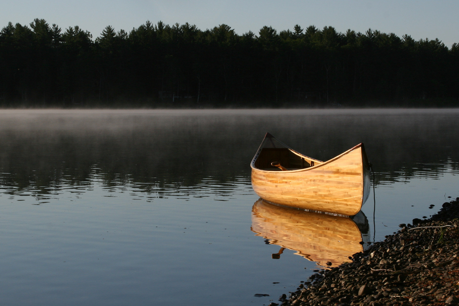 Breakwater Bay Beached Canoe by Shawnwaite - Wrapped Canvas Photograph ...