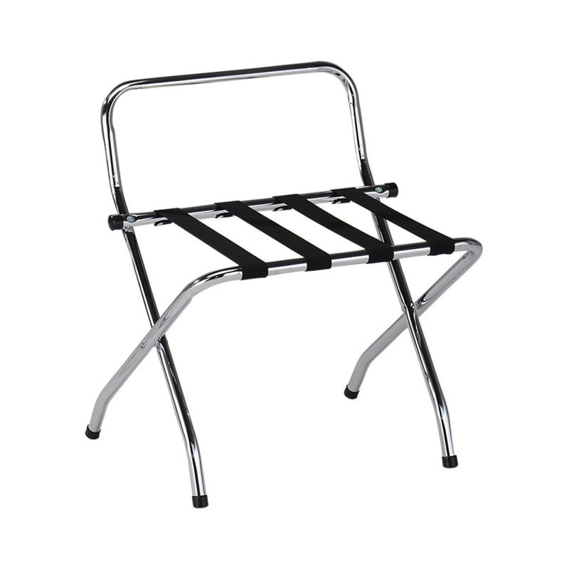 Kiflic Metal Foldable High Back Luggage Rack for Suitcase, Metal ...